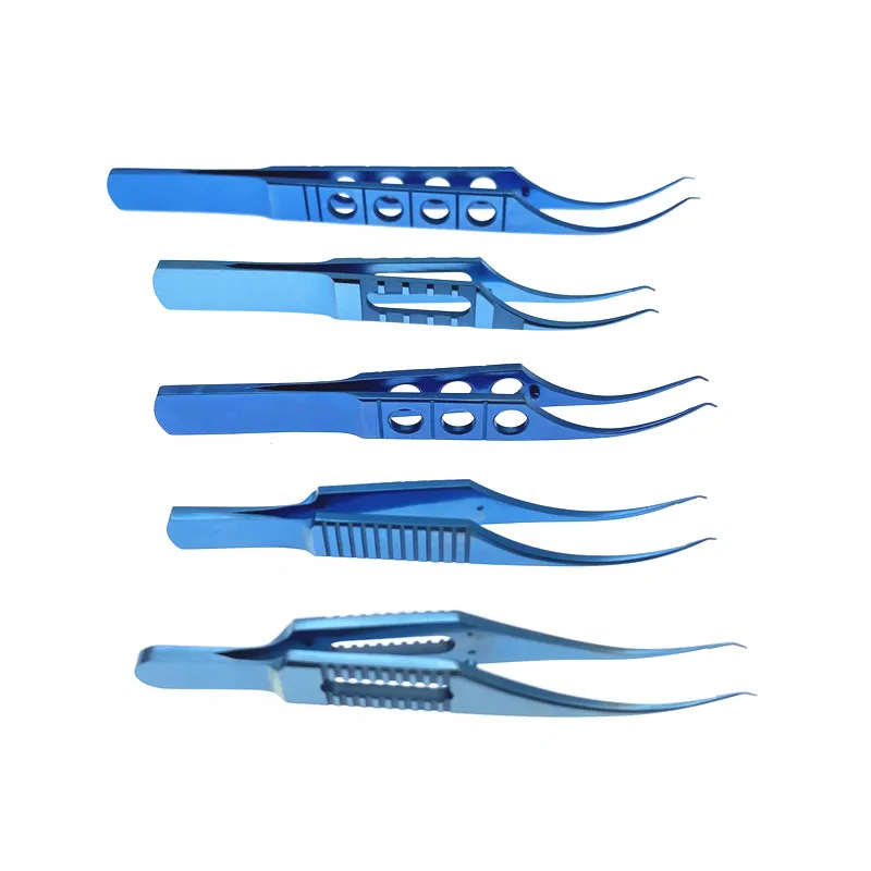 Pinzas dentadas Colibri de titanio, pinzas de párpado doble, pinzas ...