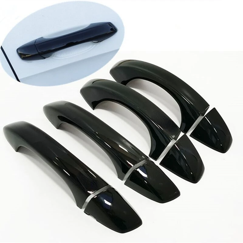 Black-Chrome-Car-Door-Handle-Cover-Trim-Sticker-Styling-Accessories-For ...