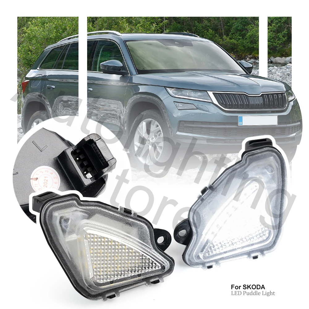 2x-For-Skoda-Octavia-Superb-Kodiaq-Karoq-2017-2021-VW-T-Roc-2020-LED ...