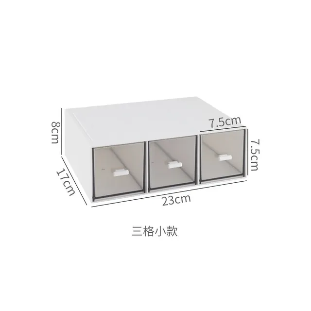 Storage box drawer simple transparent portable desktop sundry division ...