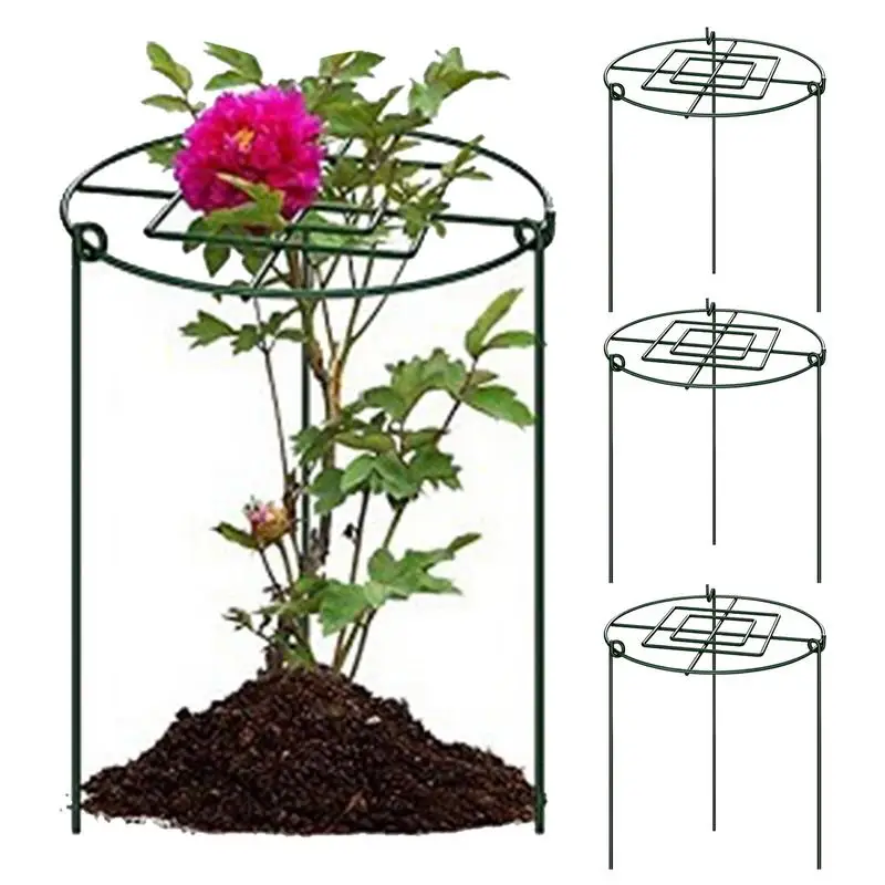 Plant Cage 4X Flower Cages For Outdoor Plants Rust-Resistant Garden ...