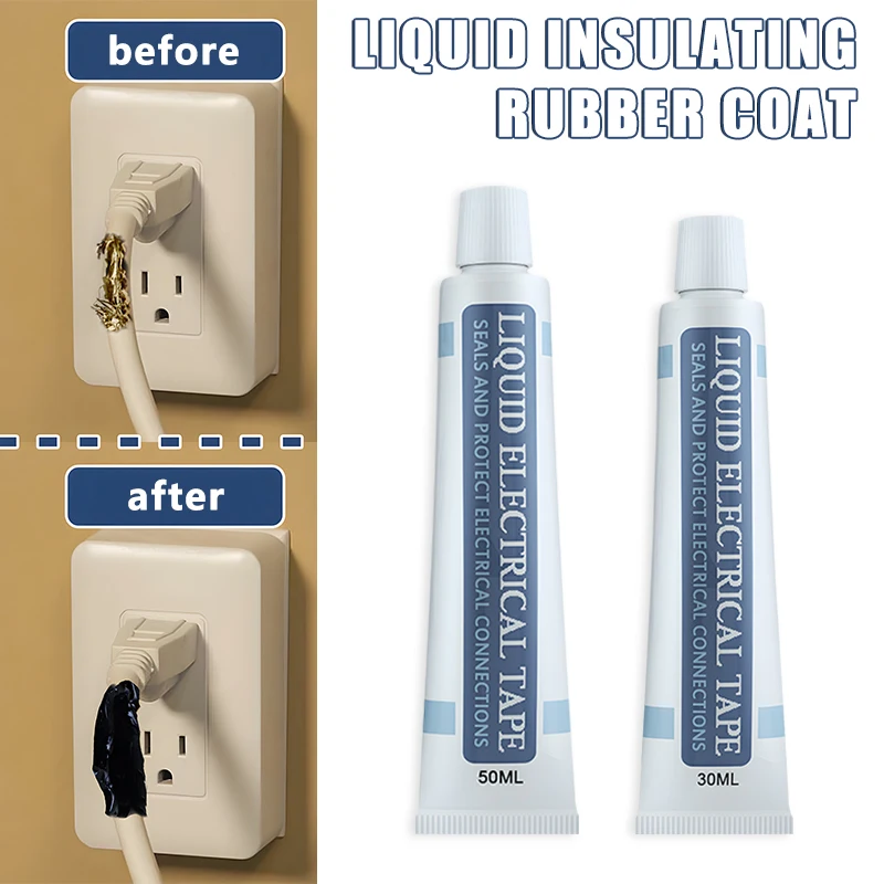 30-50ml-Liquid-Insulating-Tape-Repair-Rubber-Electrical-Wire-Cable-Coat ...