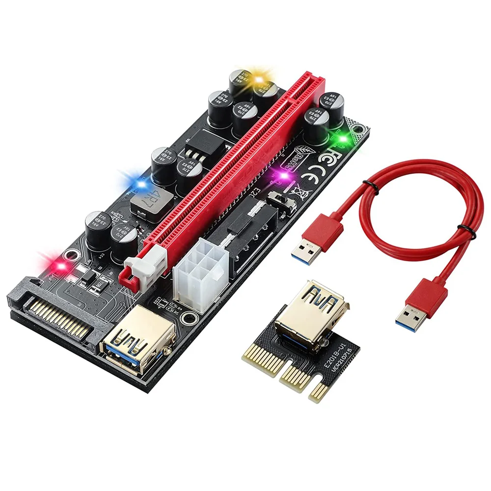 VER009S-PCI-E-Riser-GPU-Risers-Card-With-60cm-USB-3-0-Extension-Cable ...