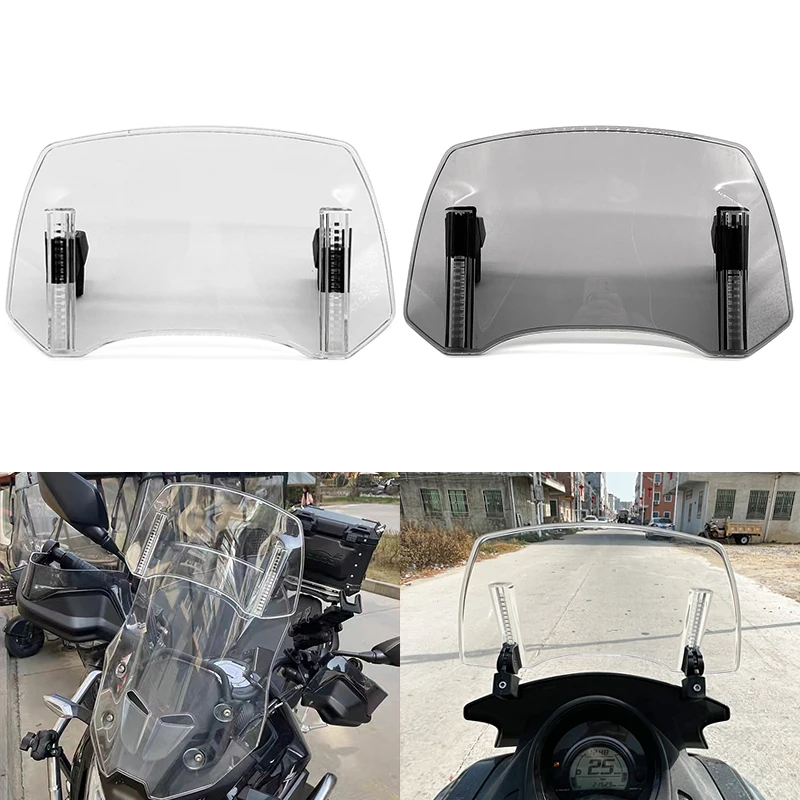Universal-Adjustable-Windscreen-Windshield-Extension-Spoiler-Wind ...