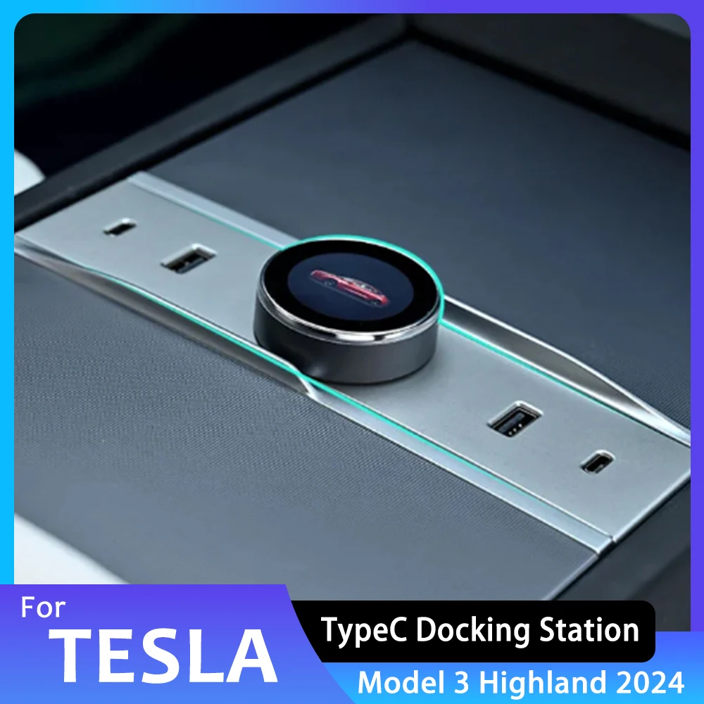 For-Tesla-New-Model3-Highland-2024-TypeC-Docking-Station-Central ...