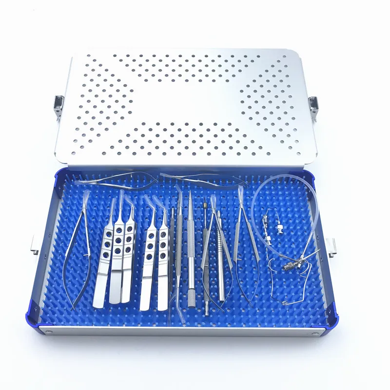 21pcs-Ophthalmic-Cataract-Set-surgical-kit-Eye-Micro-Surgery-with ...