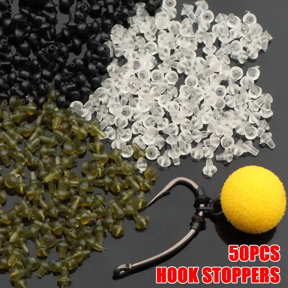 50pcs-Carp-Fishing-Accessories-Fishing-Hook-Stop-Beads-Bait-Boilie-Ring ...
