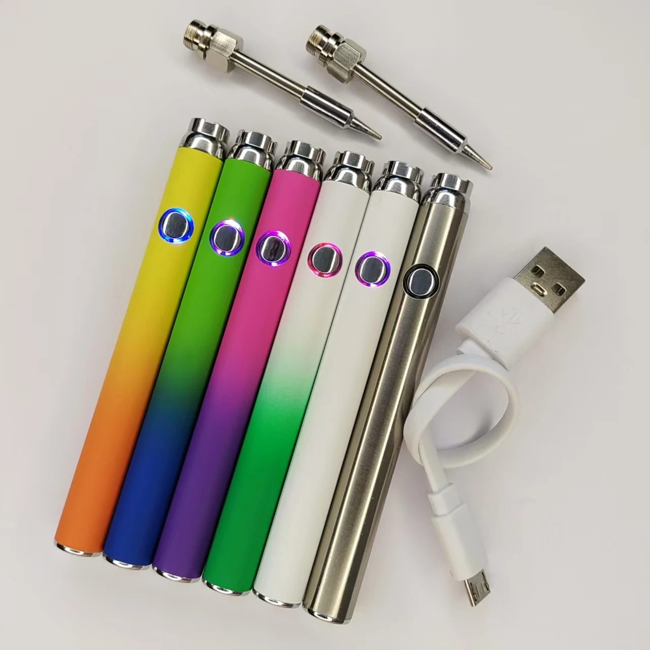 1-10pcs 11.2 micro Bottom charging 510 Battery Preheat 380mah the mini ...