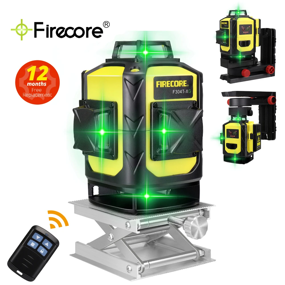 FIRECORE 16 Lines nivel láser 4D Laser Level Green Line 360 лазерный ...