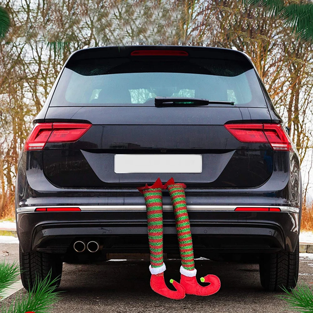 Christmas-Car-Decoration-Cute-Elf-Legs-Hanging-Ornaments-Elves-Doll ...