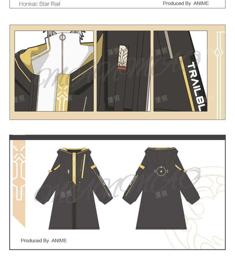 Anime Honkai: Star Rail Trailblazer Theme Cosplay Casual Wind Coat ...