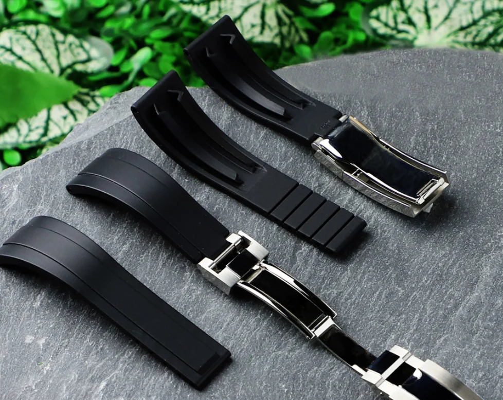 Rubber Silicone TPU Watch Bands for Rolex GMT Daytona Submariner Diving ...