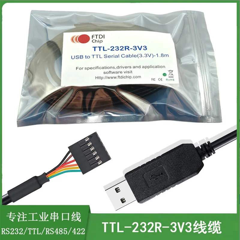 FTDI-TTL-232R-3V3-Uart-to-USB-Serial-Debug-Cable-3-3V-FT232RL-USB-to ...