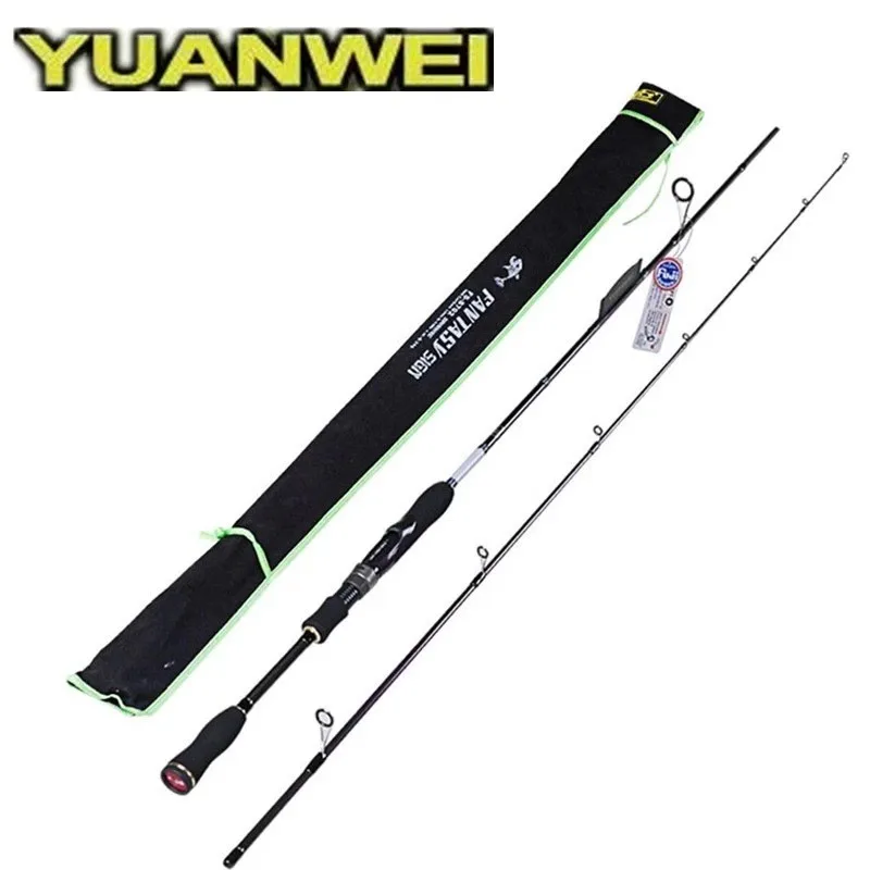 YUANWEI-Lure-Fishing-Rod-1-8m-2-1m-2-4m-2-Section-Carbon-Fiber-Spinning ...