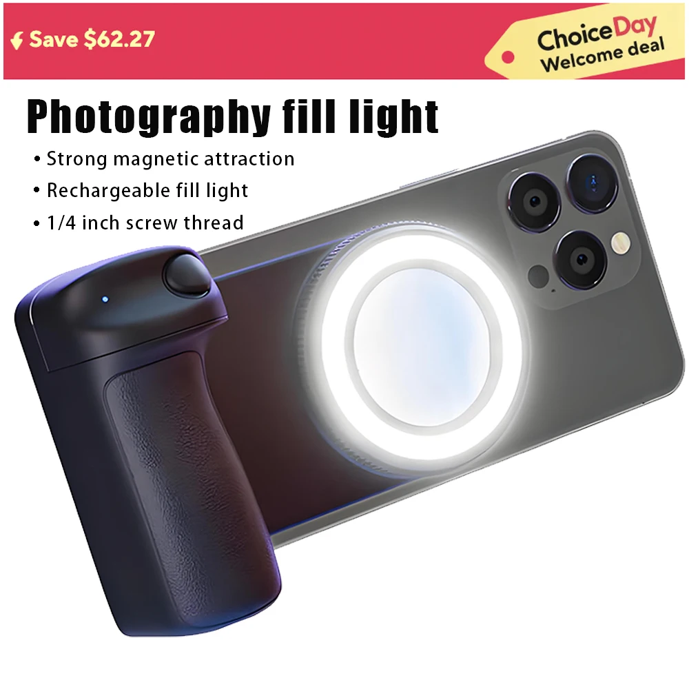MagSafe Smartphone Camera Shutter Grip Bluetooth Selfie Handle Camera ...