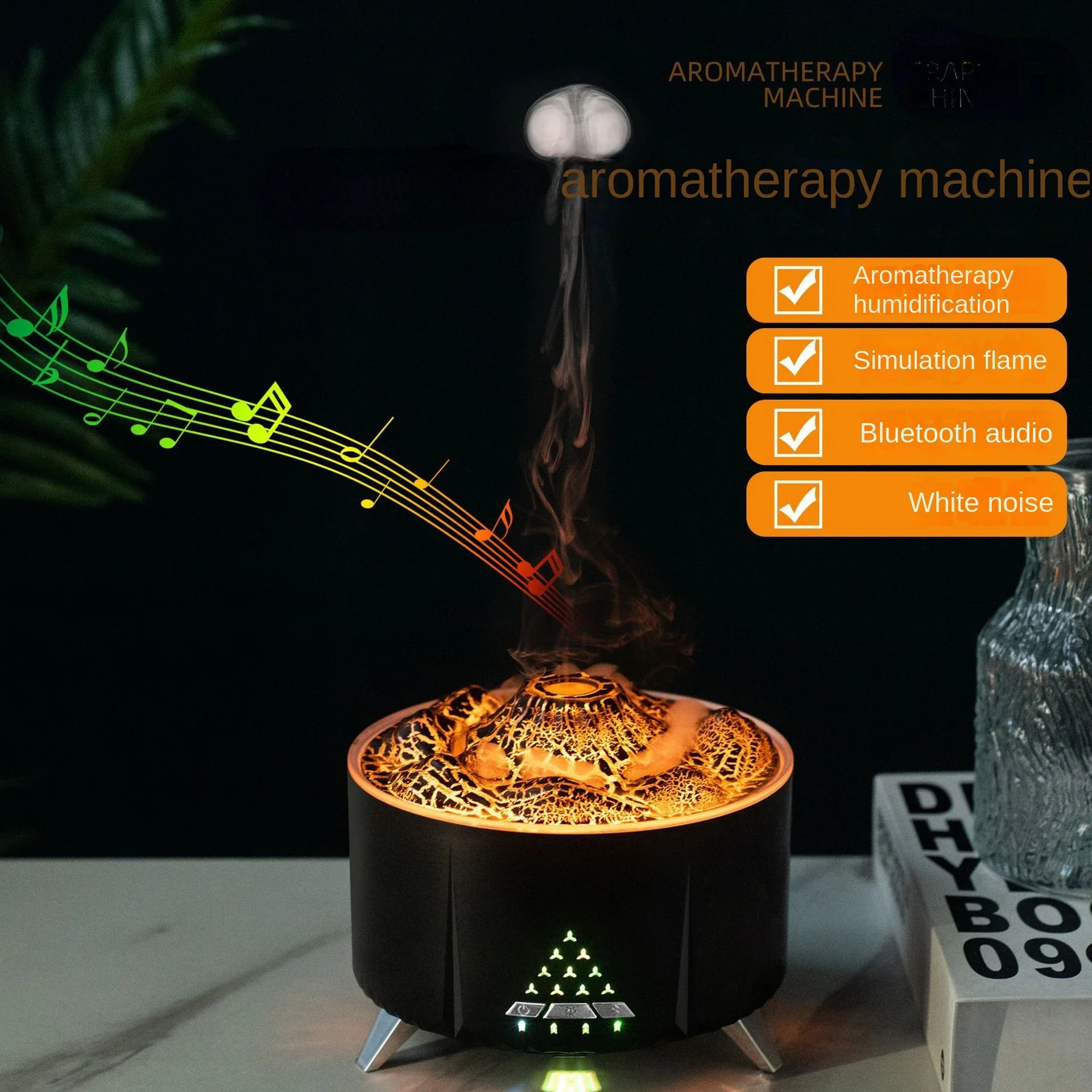 New-Product-Humidifier-with-White-Noise-Flame-Aromatherapy-Bluetooth ...