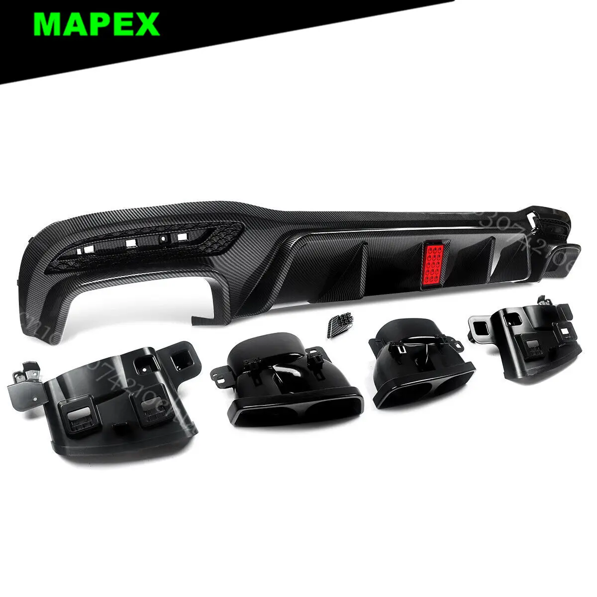 Car Styling Rear Bumper Diffuser spoiler protector Lip Kit For Mercedes ...