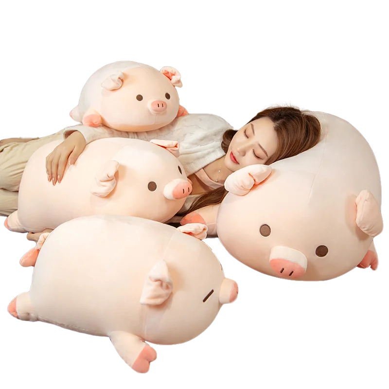 40~80cm Squishy BOBO Pig Doll Plush Toy Stuffed Down Cotton Pink Piggy ...