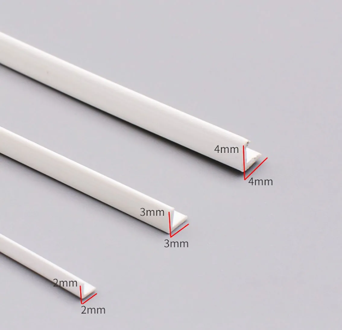 Length 250mm L-shape ABS Plastic Long Angle Rod Material DIY Model Car ...
