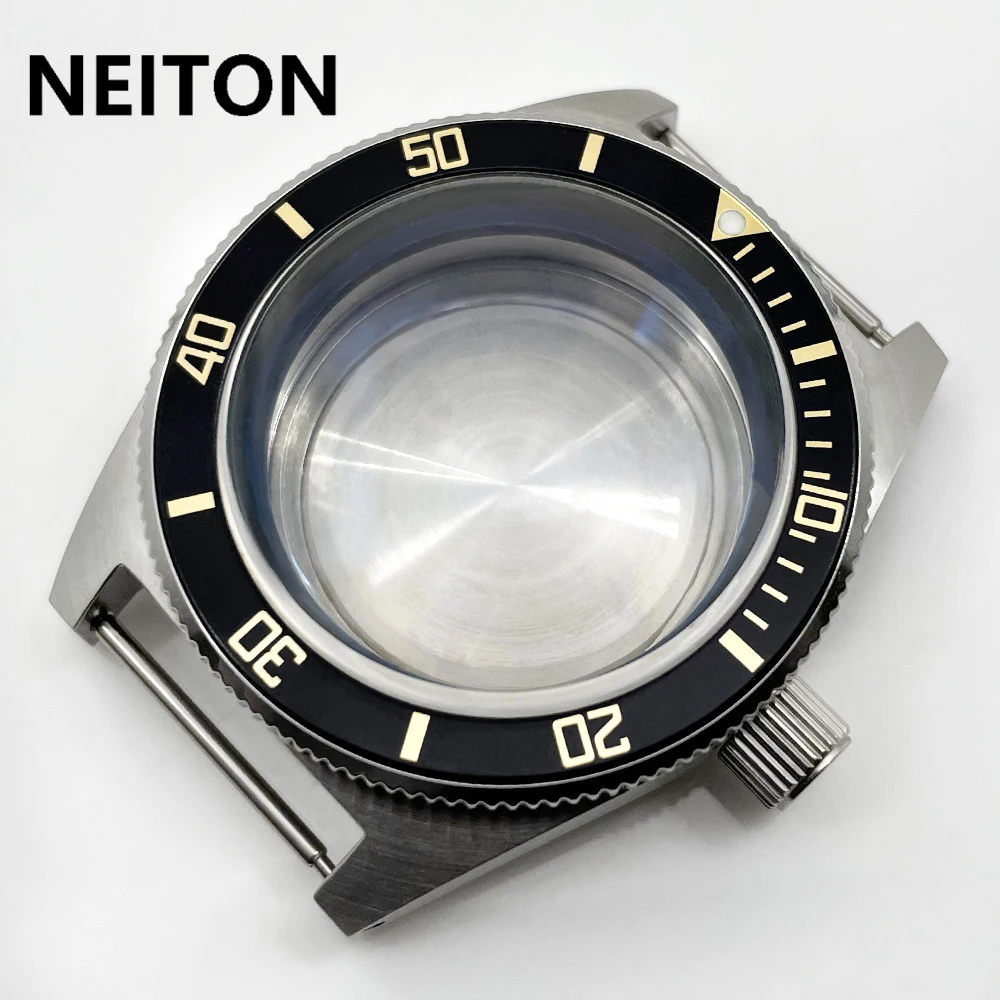 NEITON 40mm Watch Case Sapphire Glass 100m Water Resistant Fit NH35 ...