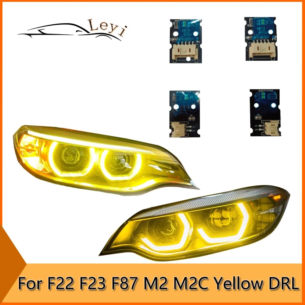 CSL-Yellow-DRL-Lights-LED-Module-Set-For-BMX-2series-F22-F23-F87-M2-M2C ...