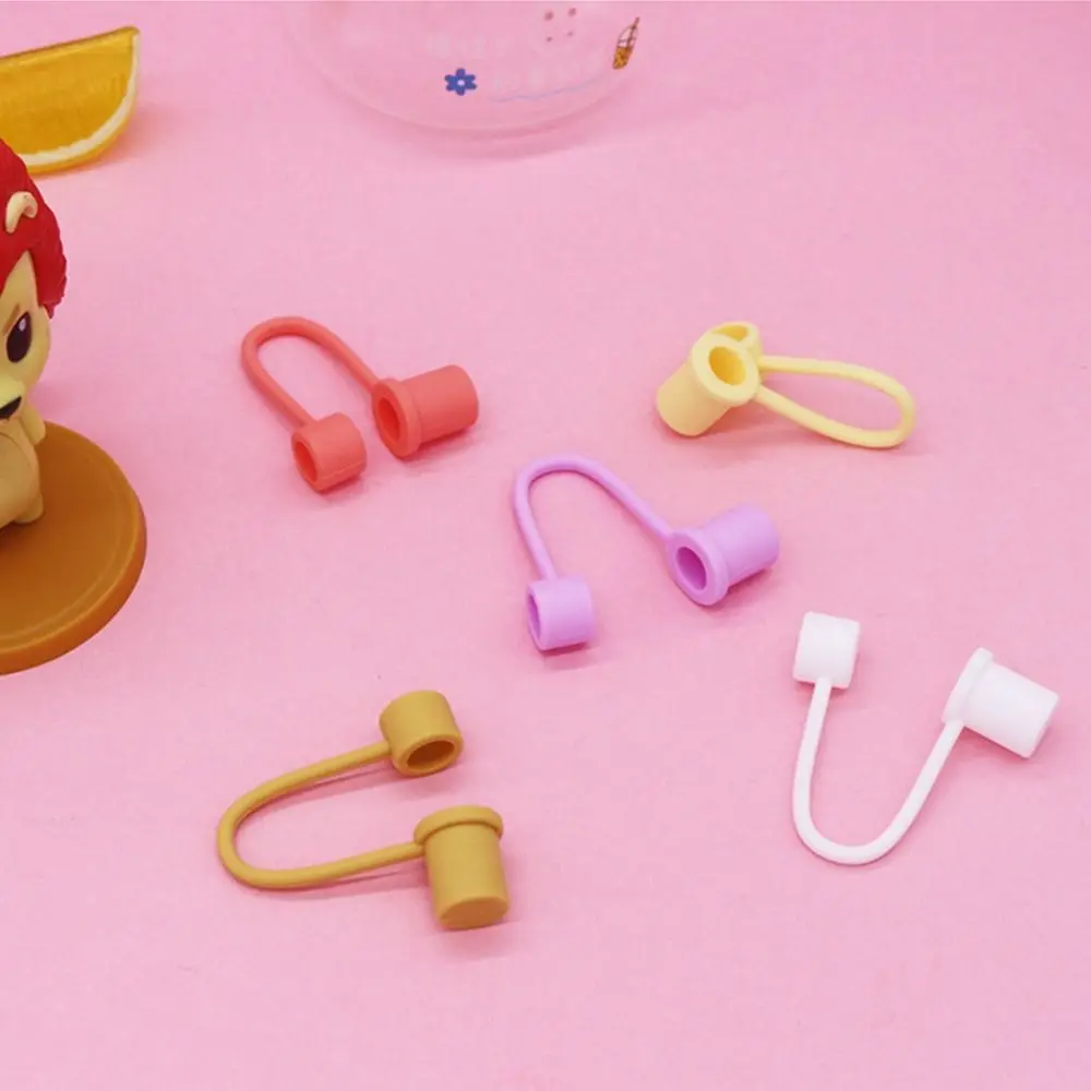 10Pcs-10mm-Straw-Cap-Dustproof-Plug-Simple-Straw-Cover-Silicone ...