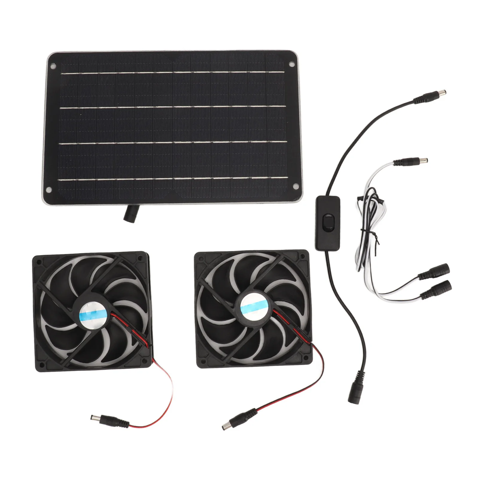 20W-Solar-Panel-Fan-Kit-Heat-Dissipation-Ventilation-Solar-Powered-Dual ...