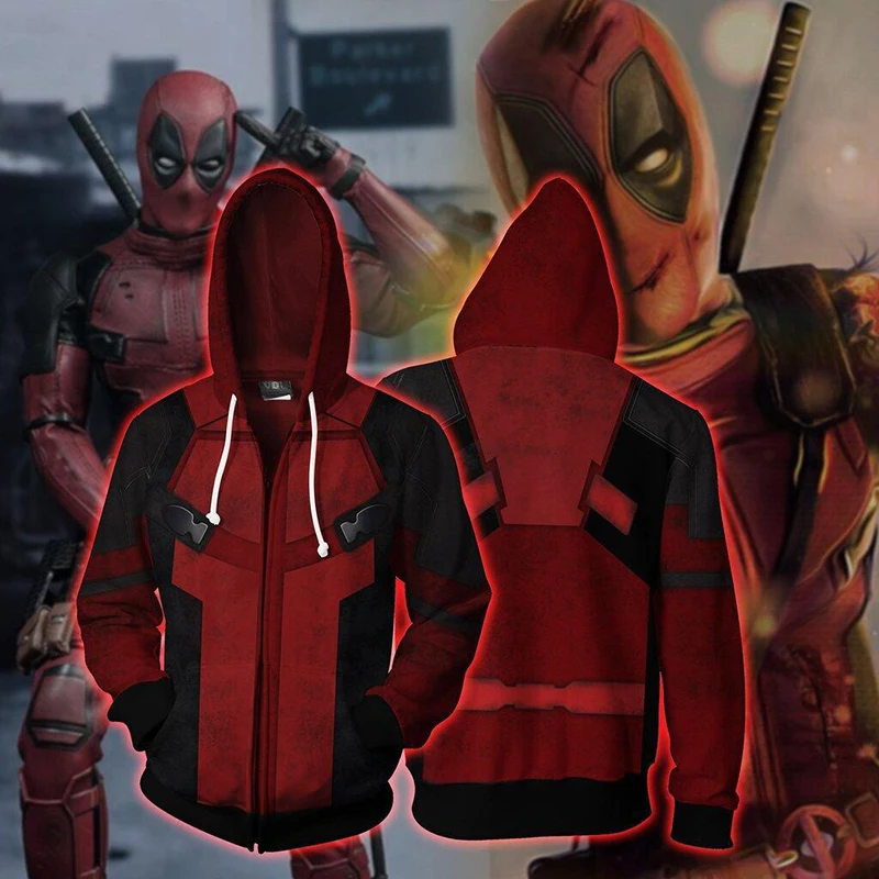 2024-Deadpool-3-Cosplay-Hoodie-3D-Hooded-Polyester-Spring-Autumn ...