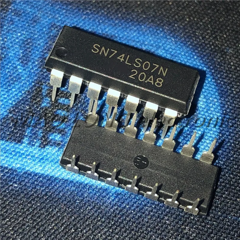 10PCS/LOT SN74LS07N DIP14 SN74LS07 DIP 74LS07N 74LS07 DIP-14 HD74LS07P In Stock new original