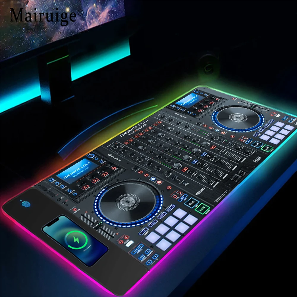 Wireless-Charging-Computer-Mouse-Pad-Pioneer-DJ-Controller-Mixers-Gamer ...