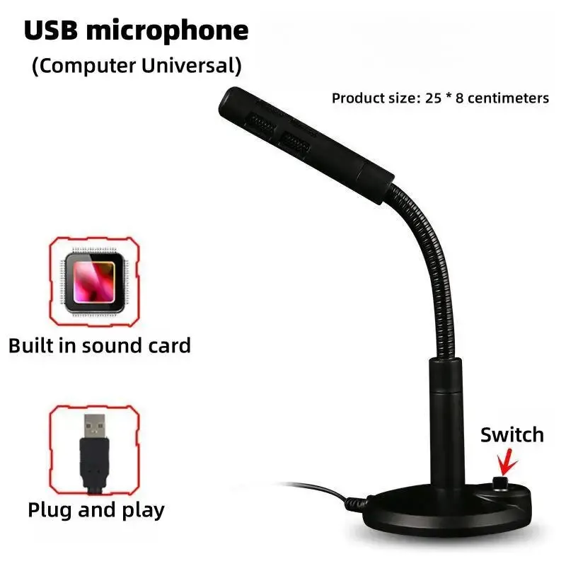 USB-Microphone-PC-Streaming-Podcast-Microphone-Recording-Microphone ...