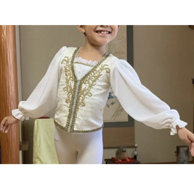 Custom Made Man Ballet Jackets V-neck Prince Men Balet Dance Tops Coat ...
