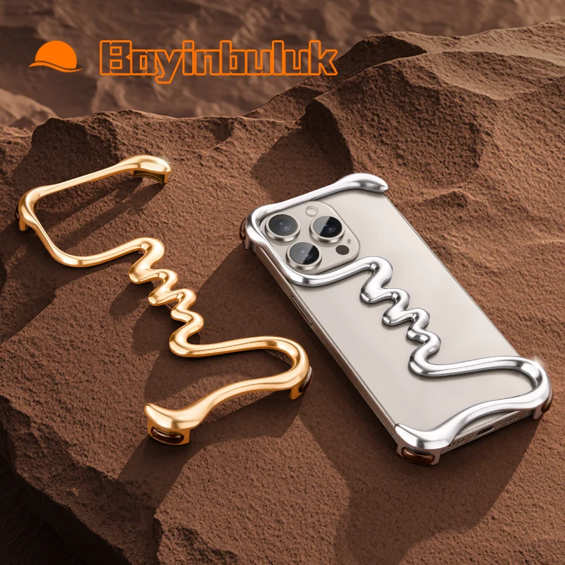 Luxurious-Bare-Metal-Mobile-Phone-Case-For-Iphone-15-14-Pro-ProMax-Plus ...