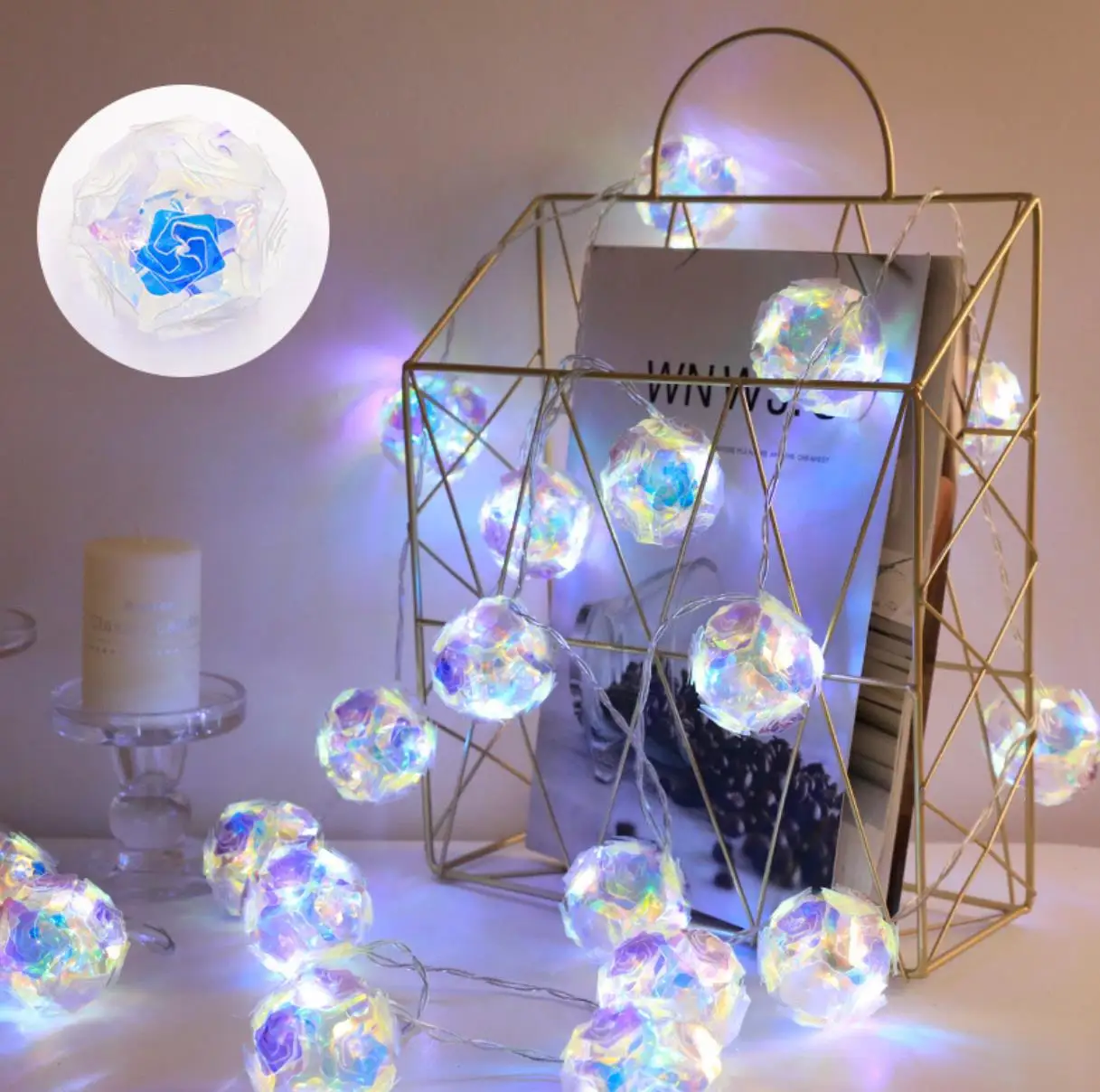 LED color ball lamp room decoration battery night light| | - AliExpress