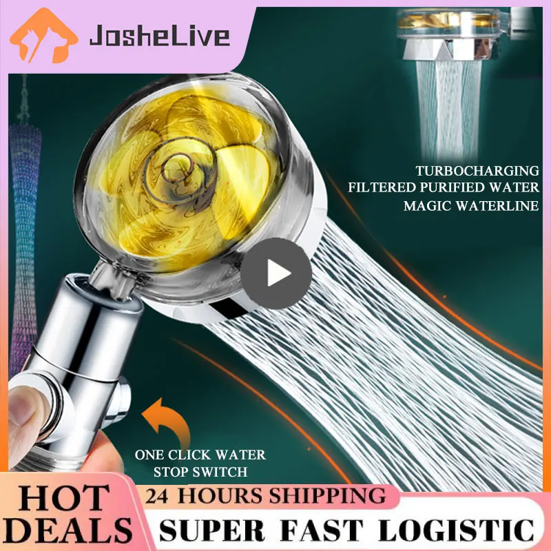 2023-Shower-Head-360-Degree-Rotation-Water-Saving-Flow-Turbofan ...