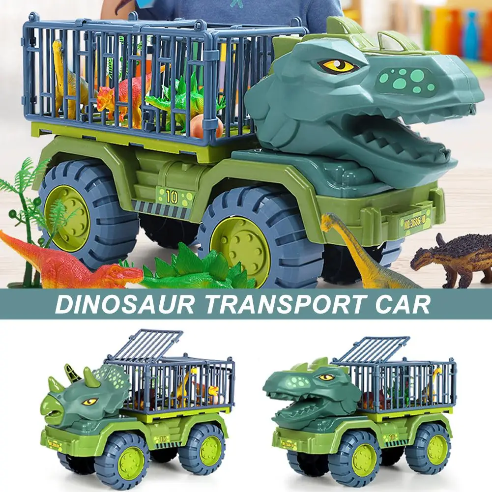 Dinosaur-Transport-Car-Dinosaur-Engineering-Vehicle-Carrier-Truck-Toy ...