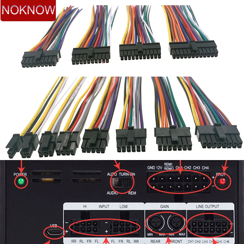 Universal-Car-CD-Radio-Stereo-Speaker-DSP-Power-Wire-Harness-Connector ...