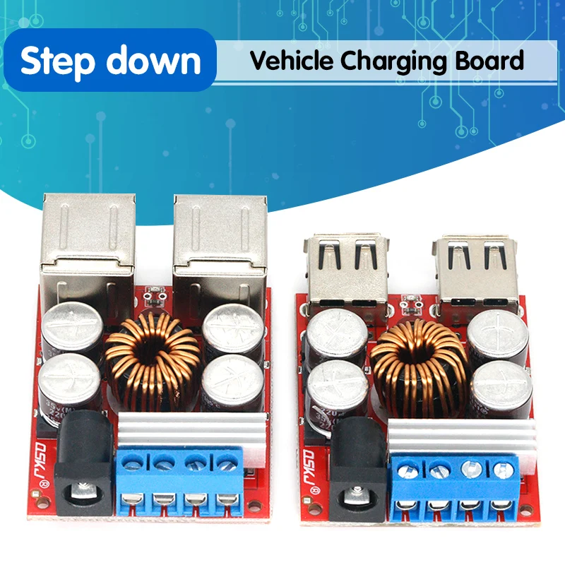 DC DC Vehicle Charging Board 8V 35V 5V 8A Power Supply Depressurization ...