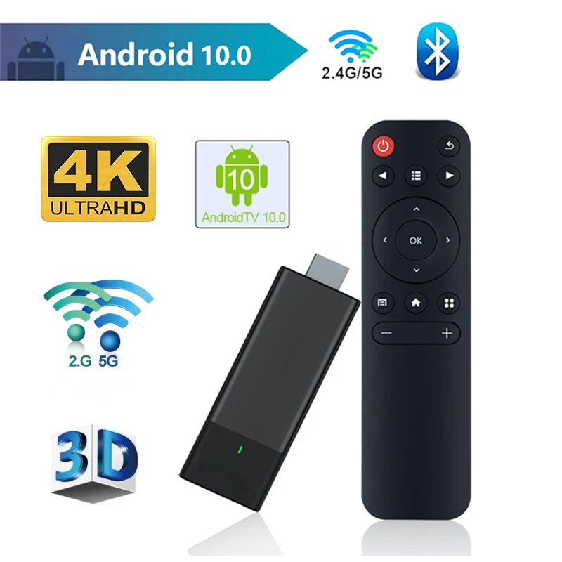 Mini-receptor-de-TV-inteligente-decodificador-con-Android-10-4K-HDR ...