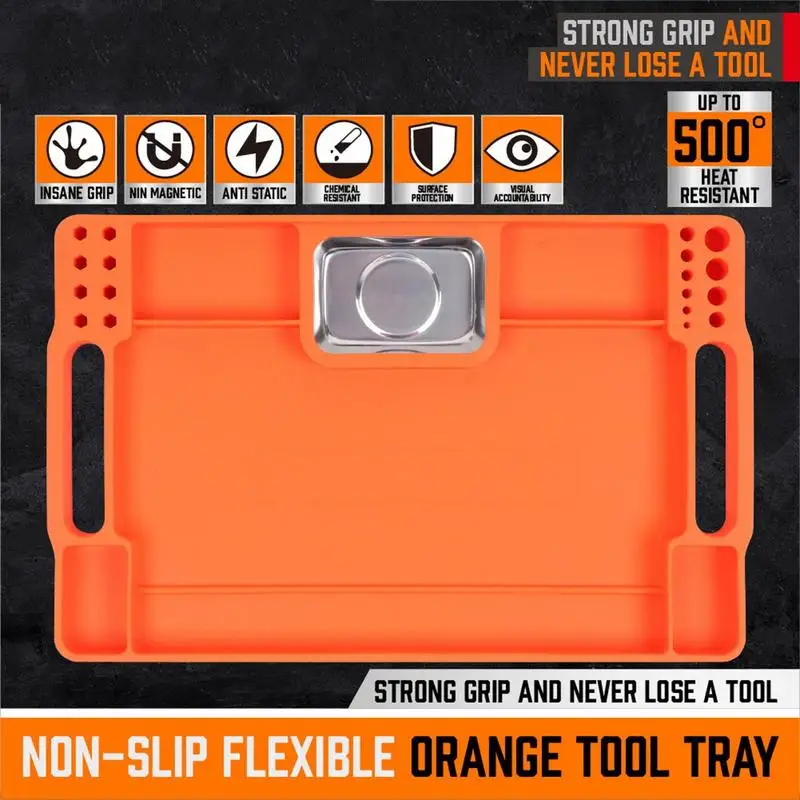 Non-slip-Flexible-Silicone-Tool-Tray-Repair-Tool-Storage-Holder-Non ...