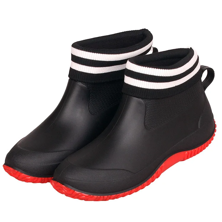 Women Winter Rubber Boots Water Shoes PVC Men's Fashion Rain Shoe ...