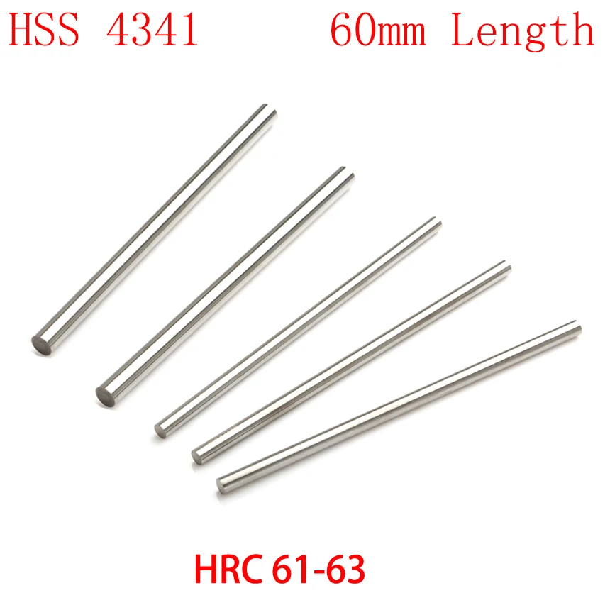 1mm-1-5mm-2mm-OD-60mm-Length-HSS-HRC61-HRC63-Cylinder-Jobber-Drill-Bit ...