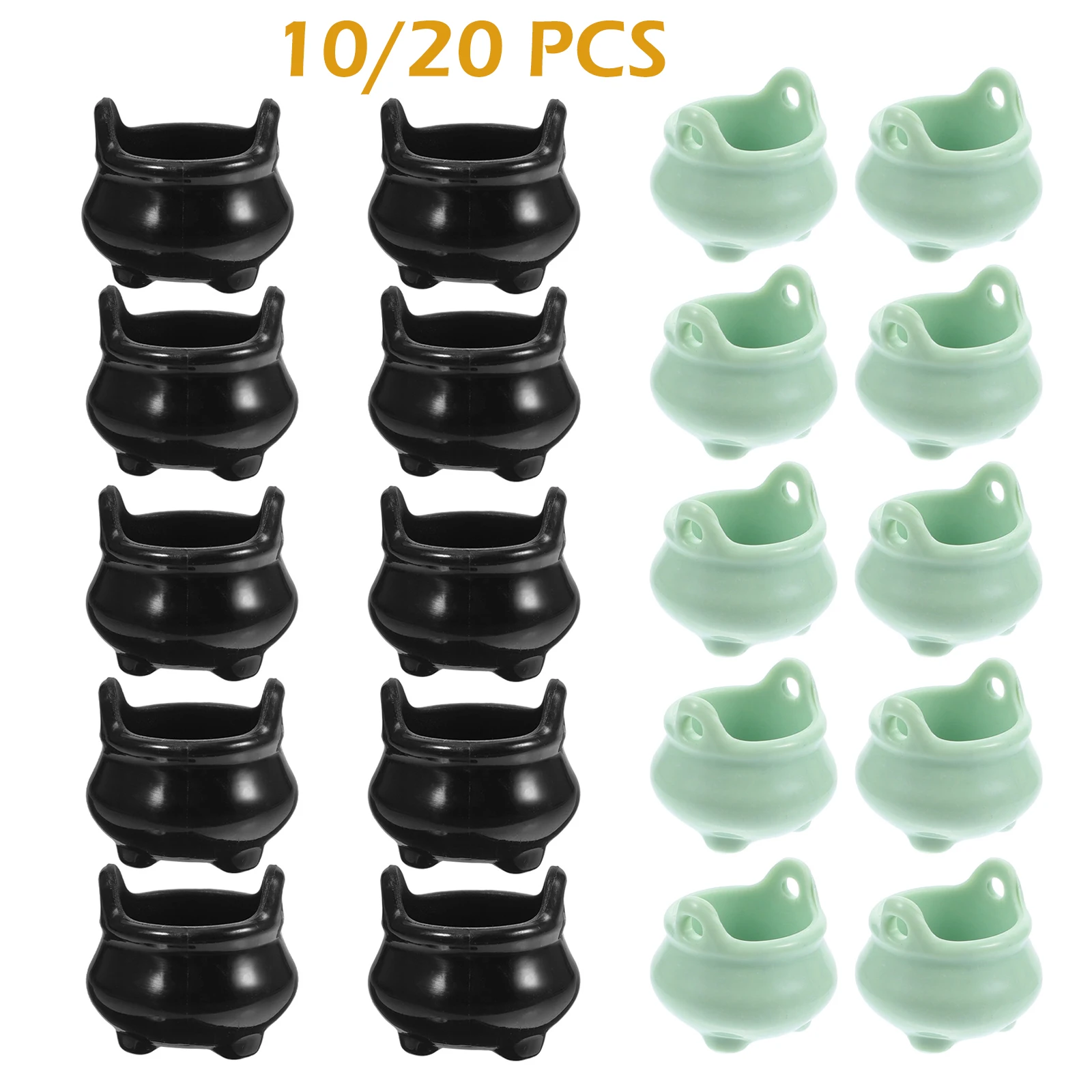 10-20pcs-Mini-Cauldron-Pot-Halloween-Miniature-Figurines-Mini-Plastic ...