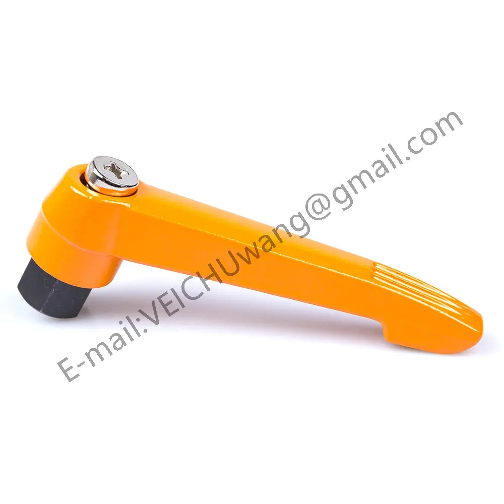 VEICH M5/M6/M8/M10/M12/M16 Black/Orange Adjustable Knob Machinery ...