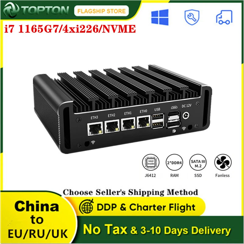 Pfsense Firewall Appliance | Fanless Firewall Appliance | Mini Pc ...