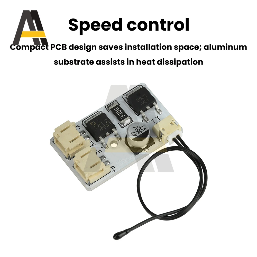 DC Fan Controller Automatic Temperature Control Board Premium Step-Down ...