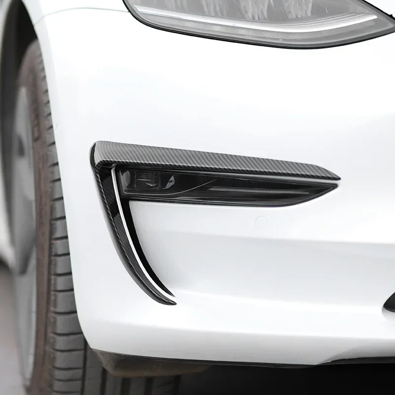 Car Front Fog Lamp Eyebrow Decoration Front Light Protective Cover Trim ...