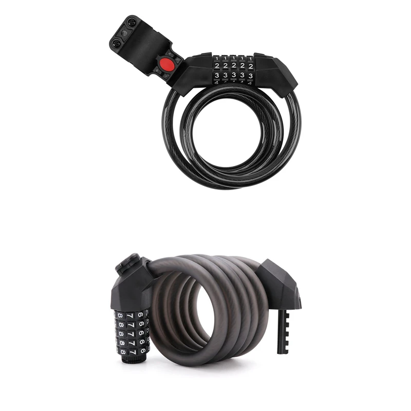 Universal Bicycle Lock Mountain Bike 5 Digit Password Lock Anti-theft ...