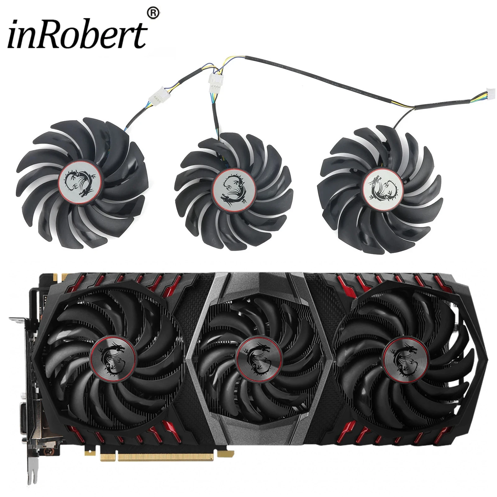 New-95MM-85MM-Cooler-Fan-Radiator-Replacement-For-MSI-GEFORCE-GTX-1080 ...
