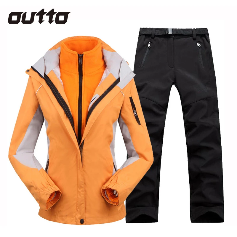 Outdoor-Hiking-Suit-Women-Waterproof-Windproof-Thermal-Thicken-Hooded ...